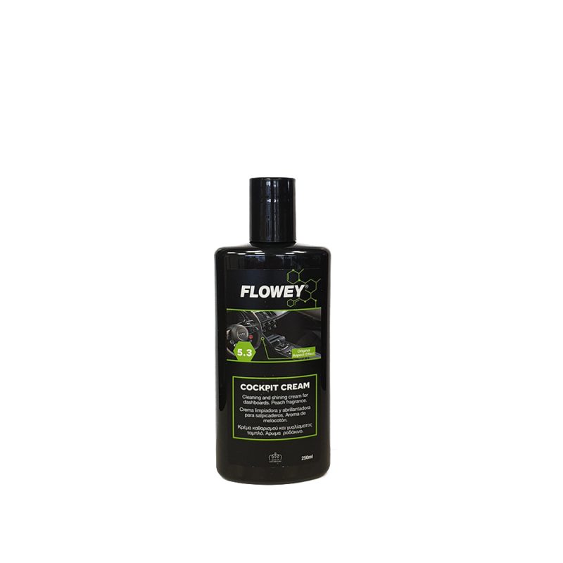 ΓΥΑΛΙΣΤΙΚΟ ΤΑΜΠΛΟ ΜΑΤ ΓΥΑΛΙΣΜΑ ΣΕ ΚΡΕΜΑ FLOWEY 250 ml - Simotas